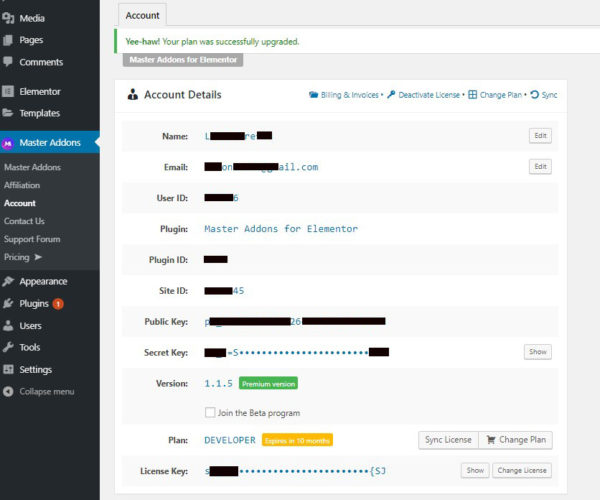 How To Active Master Addons Pro license in your Website?