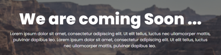 Elementor Coming Soon Page In WordPress Customization - Master Addons