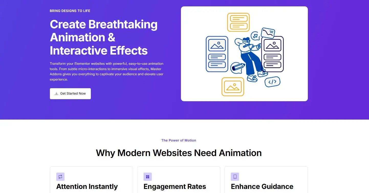 Elementor Animation Effects for WordPress - Master Addons